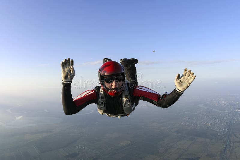 Woman Skydiving stock photo. Image of parachuting, sports - 3092332