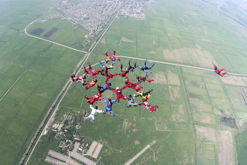 Skydiving photo. stock photo. Image of height, sportsman - 28339296