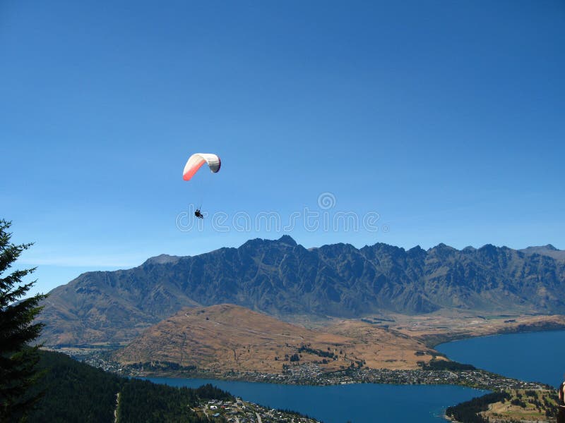 Skydiving, Queenstown, New Zealand Stock Photo - Image of backgrount ...