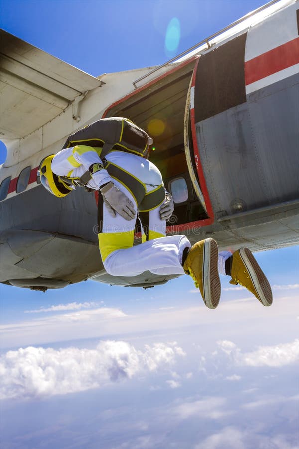 Skydiving Video. the Concept of Active Recreation Stock Image - Image ...