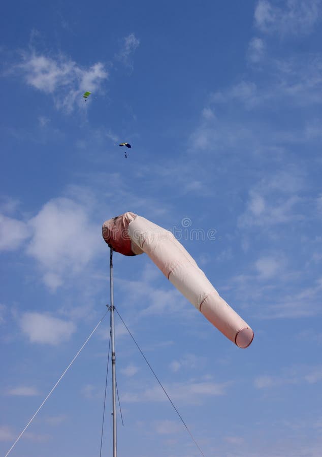 Skydiving windsock stock photo. Image of airfield, sport - 14345130