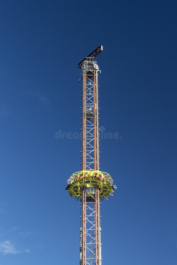 Skyfall Fun Ride at Oktoberfest in Munich, Germany, 2016 Editorial ...