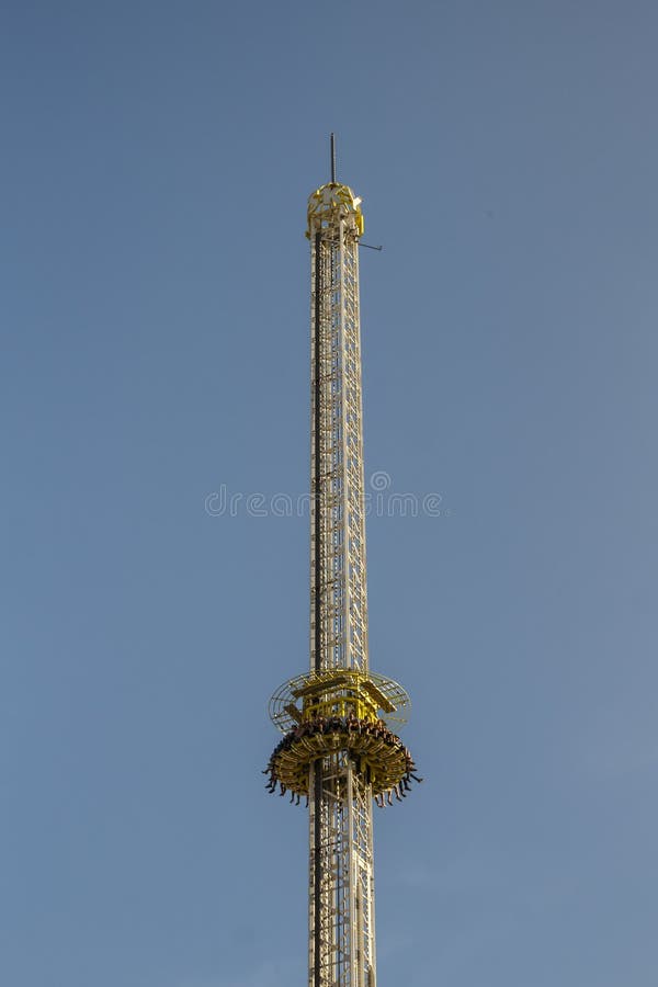 Skyfall Fun Ride at Oktoberfest in Munich, Germany, 2016 Editorial ...