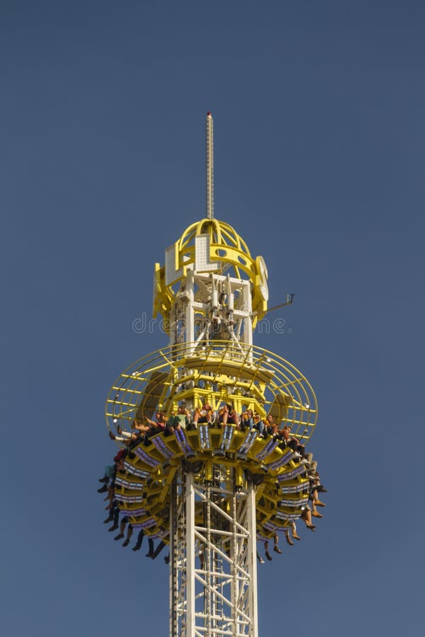 Skyfall Fun Ride at Oktoberfest in Munich, Germany, 2016 Editorial ...