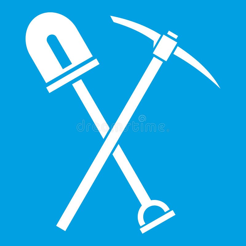 Skyffel- Och Spetshackamodell, Enkel Stil Vektor Illustrationer ...