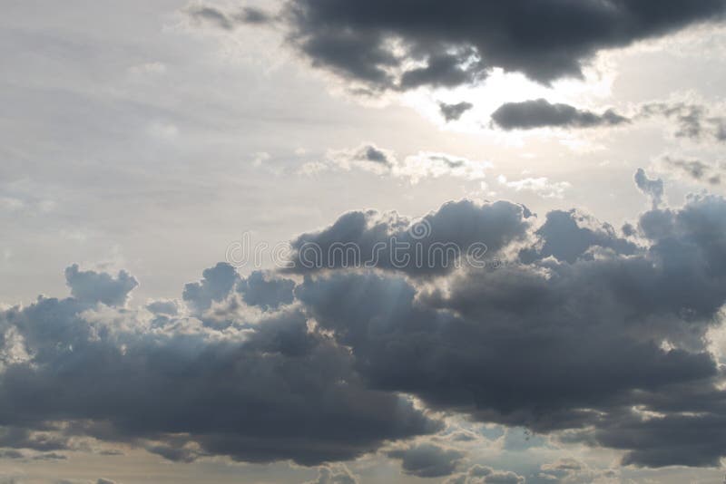 Skyfull of Dark Clouds before Heavy Rain Stock Photo - Image of scenic ...