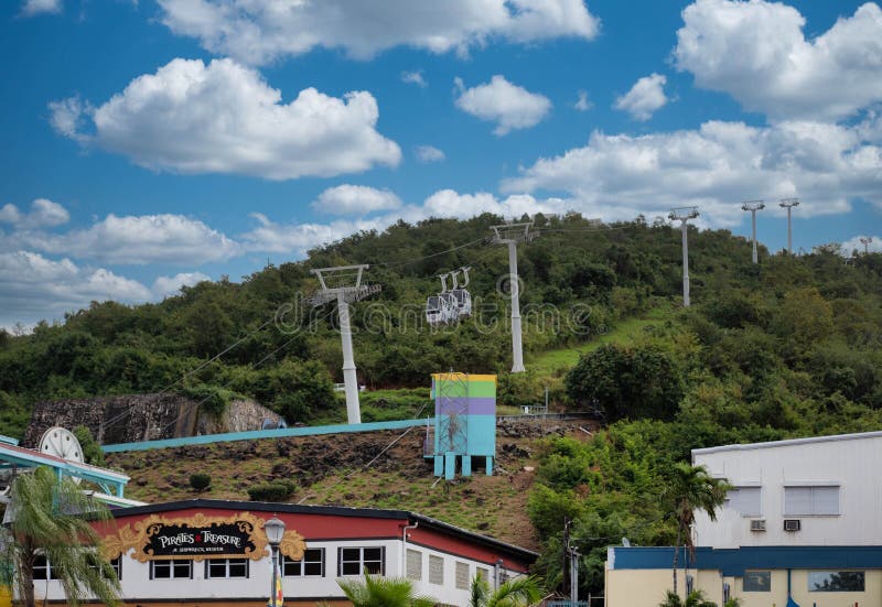 Skylift Above Havensite on St Thomas Editorial Stock Photo - Image of tourism, tropics: 380324283
