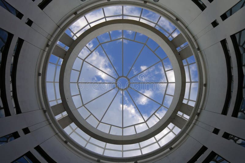 Skylight stock photo. Image of atrium, circular, cement - 4882954