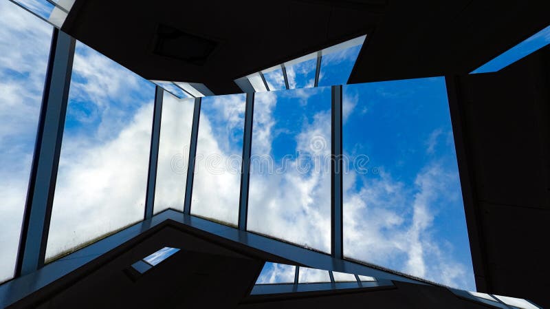 Skylight Abstract Shapes Background Art Stock Photo - Image of abstract ...