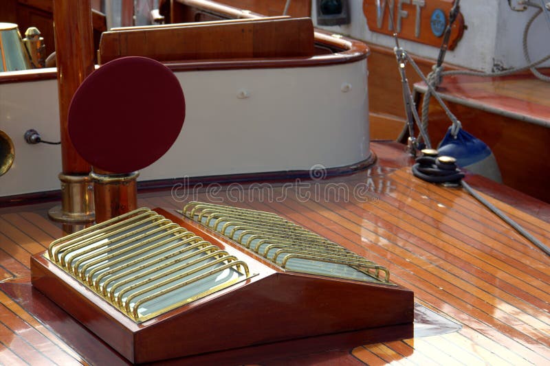 Skylight on classic yacht stock image. Image of details - 26341583