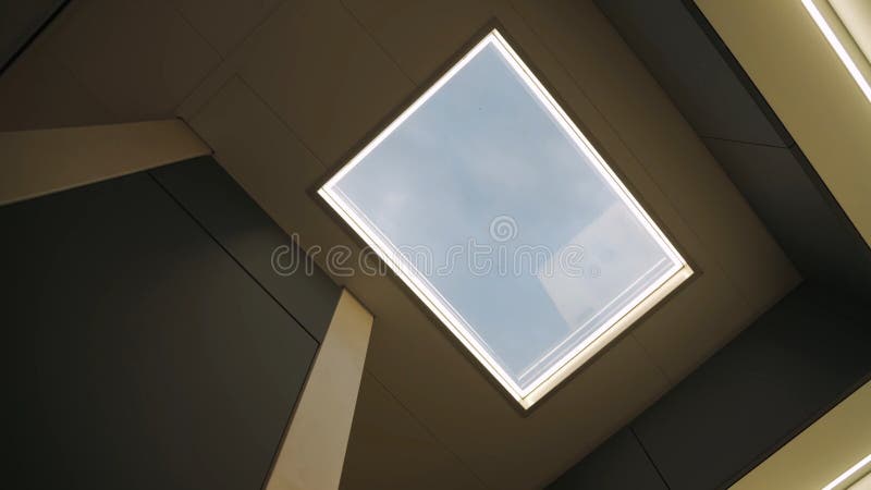 Skylight from Frame in Ceiling. Stock Photo - Image of open, design ...