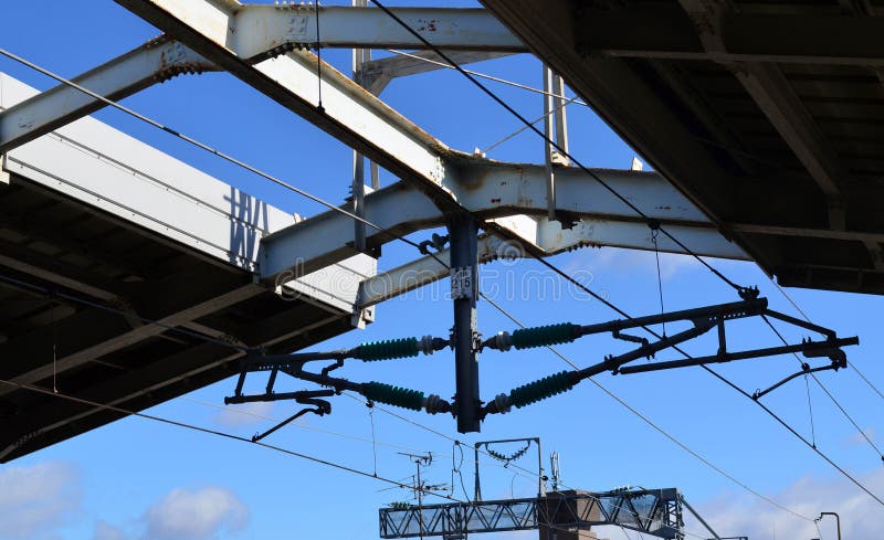 Steel cable structure stock image. Image of equipment - 22398741