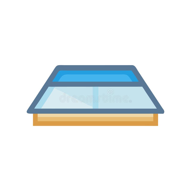 Skylight Icon for Natural Light Access Stock Vector - Illustration of ...