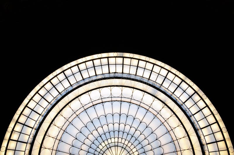 Skylight Structure with Geometry Shape Stock Photo - Image of paris ...