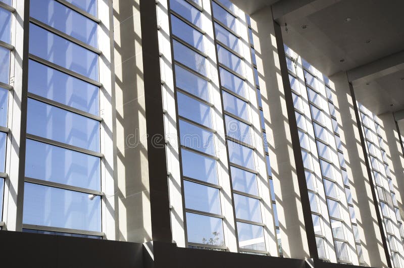 Skylight with Grid Framework Stock Image - Image of building, fabric ...