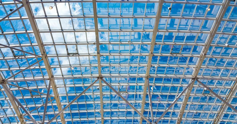 Skylight window stock photo. Image of perspective, hall - 73750972