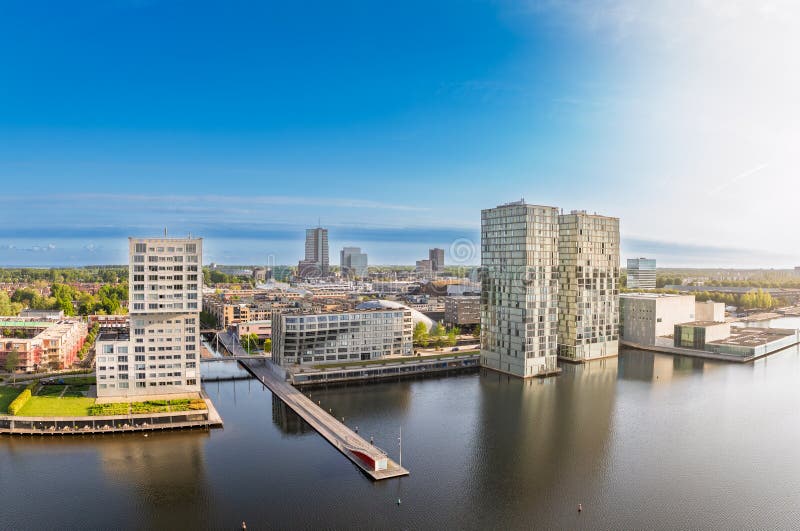 Skyline of Almere City in the Netherlands Editorial Photo - Image of ...