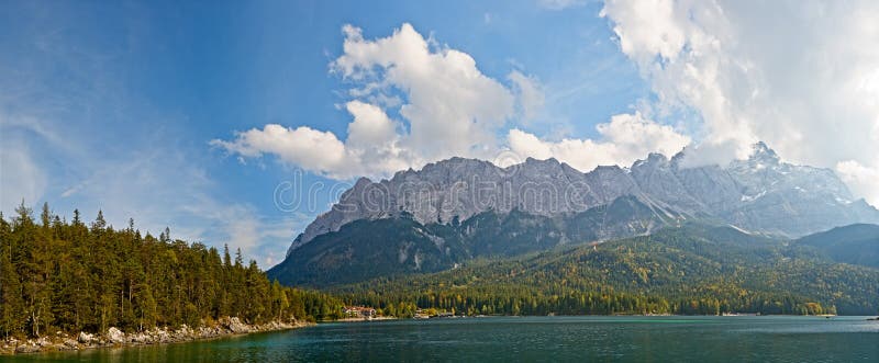 Skyline in the alps stock image. Image of clouds, alpine - 25880581