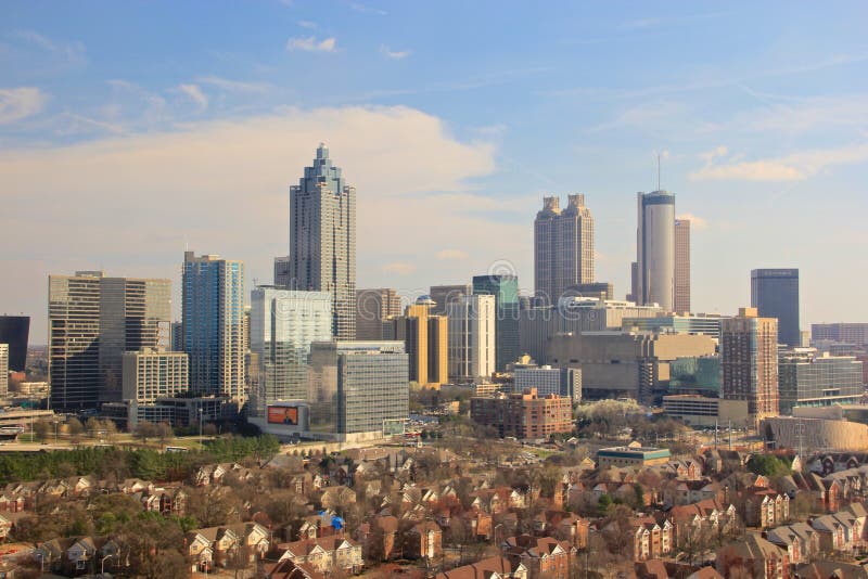 Skyline of Atlanta, USA editorial photography. Image of urban - 51844097