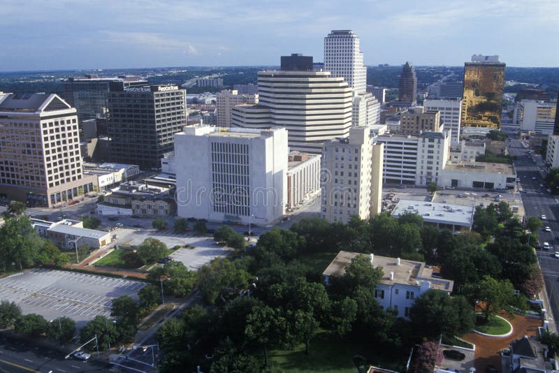 Skyline of Austin, TX, State Capitol at Sunset Editorial Stock Image ...