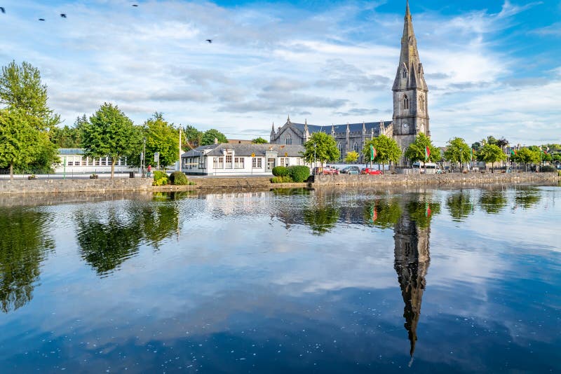 The Skyline of Ballina Town, County Mayo, Ireland Stock Photo - Image ...