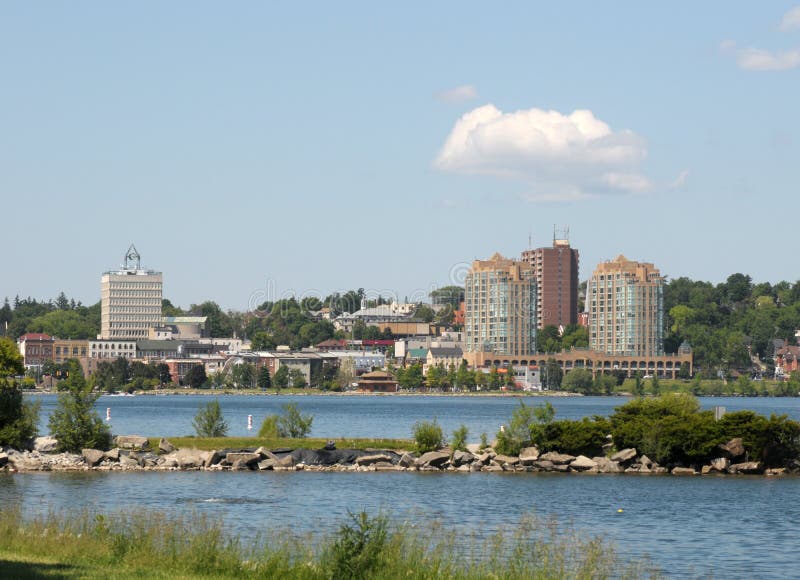 Skyline of Barrie, Ontario stock photo. Image of barrie - 9927494