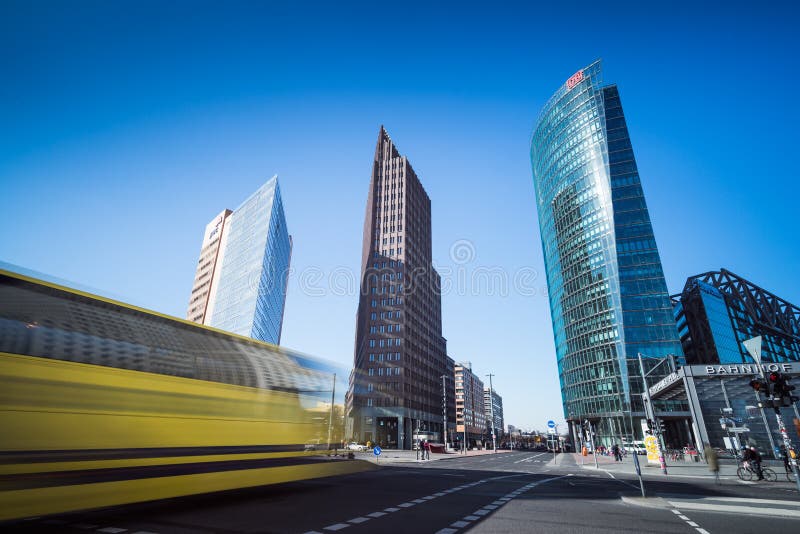 Urban Berlin, Germany editorial stock photo. Image of skyscraper ...