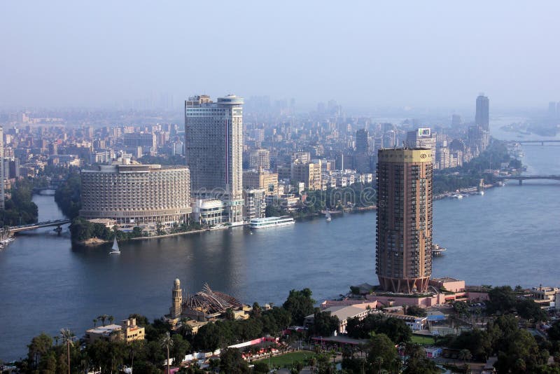 Skyline of egypt cairo editorial image. Image of aerial - 61355495