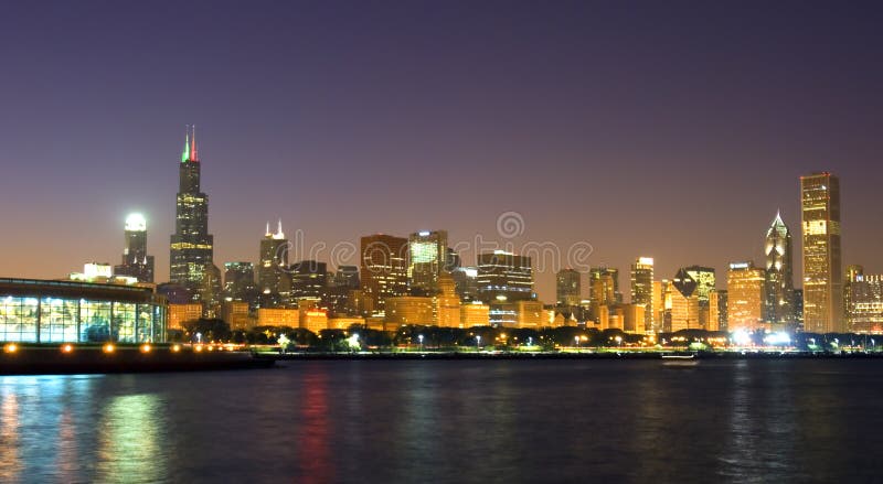 The Skyline of Chicago stock image. Image of lakefront - 1260525