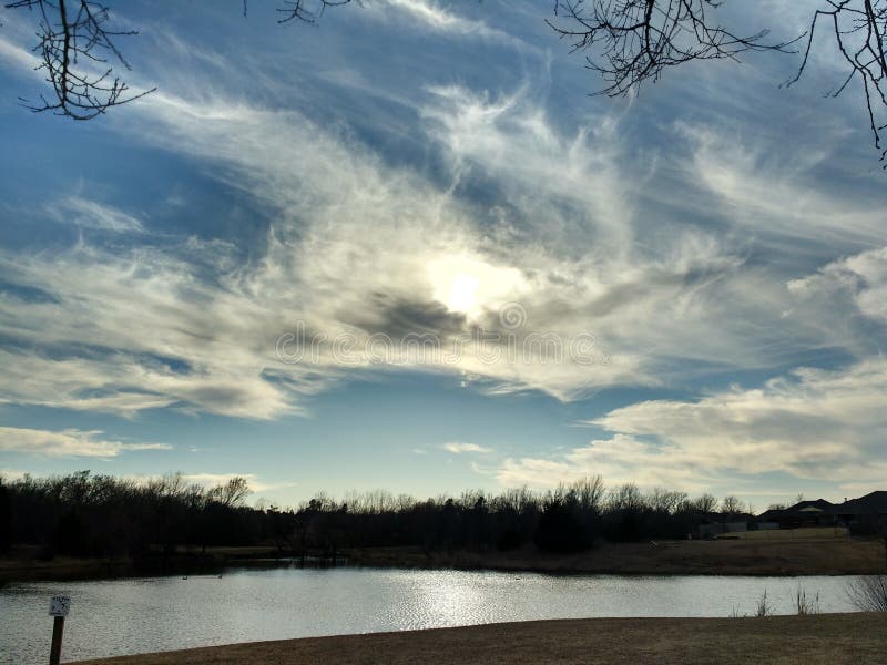 Stretching clouds stock photo. Image of clouds, streak - 110721470