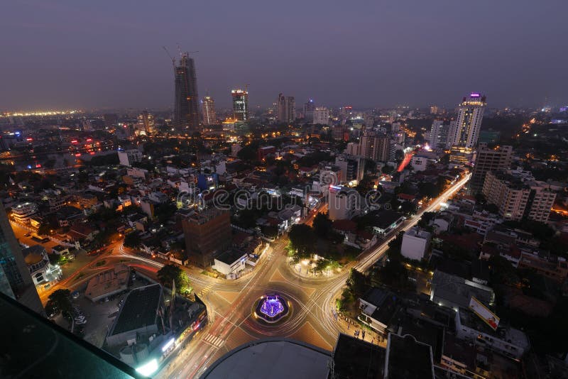 Colombo at night editorial stock image. Image of night - 18928029