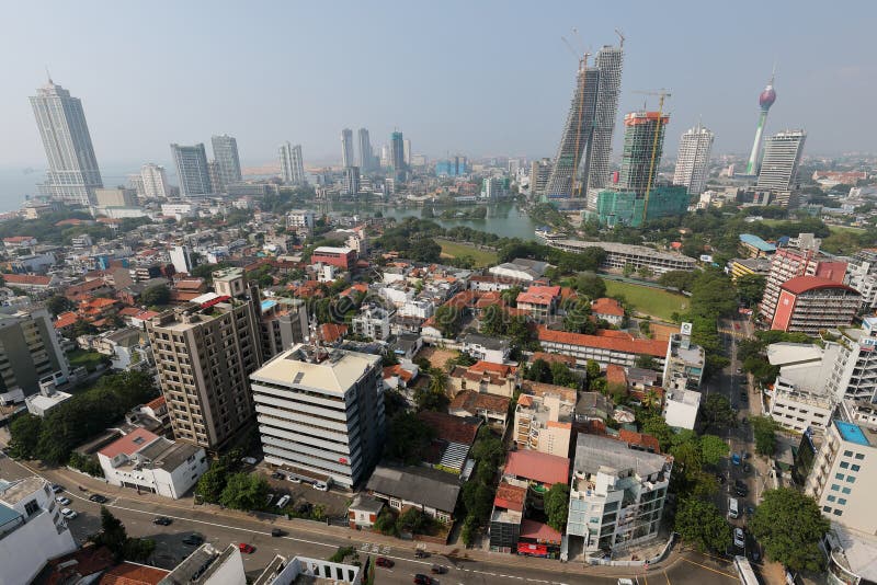 Skyline of Colombo editorial stock image. Image of view - 110073784