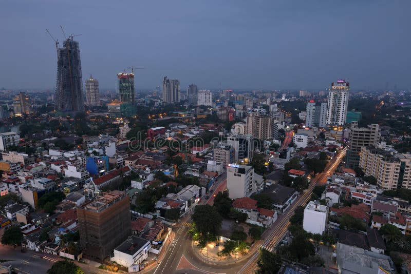 Skyline of Colombo editorial stock image. Image of panorama - 110074519