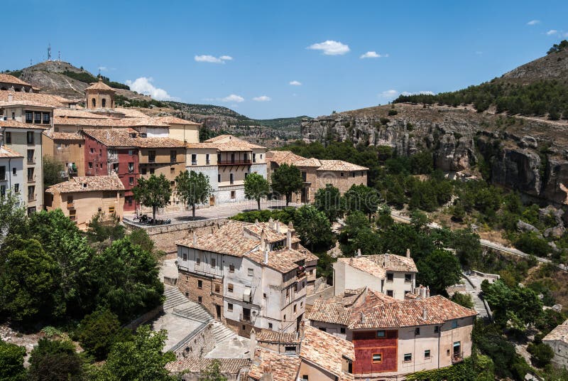 Cuenca skyline, Spain stock image. Image of city, skyline - 27191507