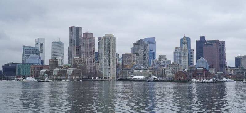Skyline Da Cidade De Boston - BOSTON, MASSACHUSETTS - 3 De Abril De ...
