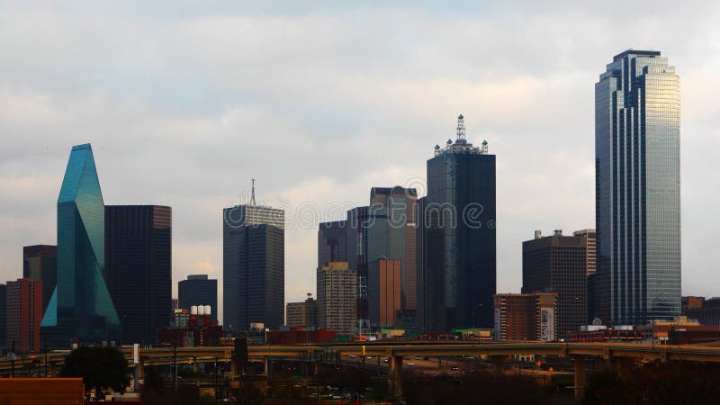 The Skyline of Dallas, Texas during Day Stock Image - Image of sunset ...