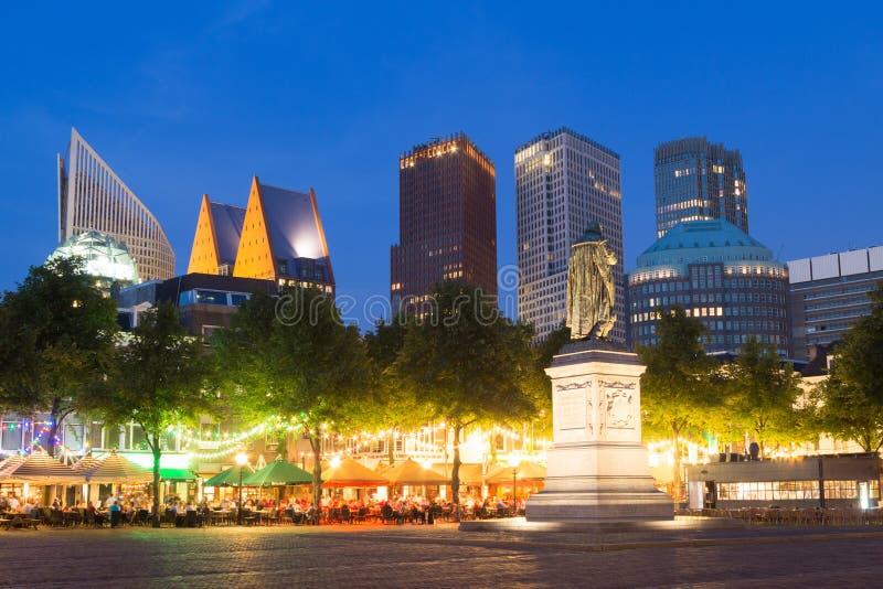 Skyline De Haia, Cidade Governamental Holandesa Foto de Stock - Imagem ...