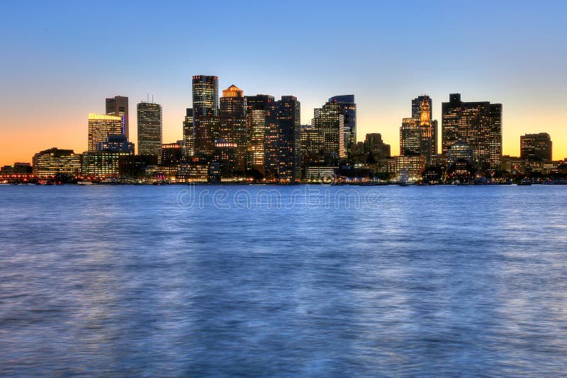Skyline Do Centro De Boston, Massachusetts, EUA Foto de Stock - Imagem ...