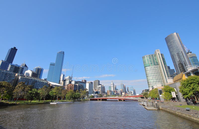 Cityscape Melbourne Australia Stock Image - Image of cityscape, trip ...