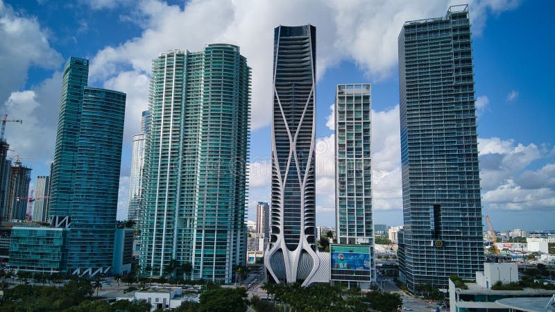 Skyline of Downtown Modern Buildings on a Sunny Day Editorial Image ...