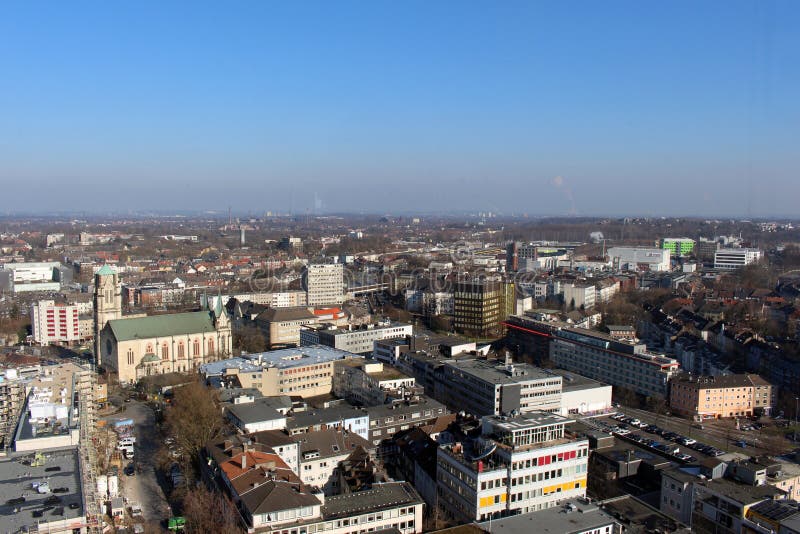 The Skyline of Essen (Germany) Stock Photo - Image of politics, essen ...
