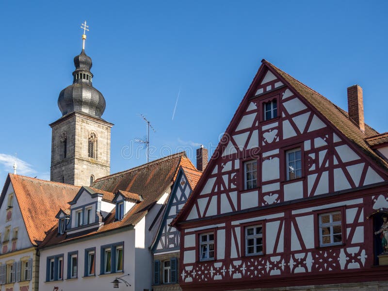 Skyline from Forchheim in Germany Stock Photo - Image of site, bronze ...