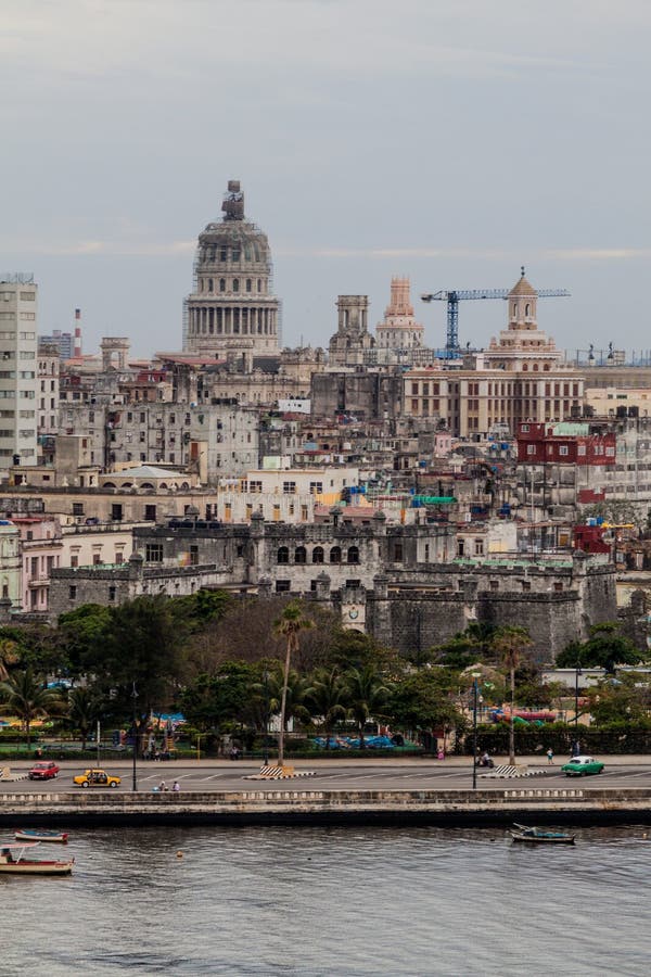 Skyline of Havana with National Capitol, Cub Editorial Stock Photo ...