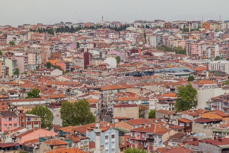 Skyline of Istanbul in Turk Stock Photo - Image of view, town: 187311918