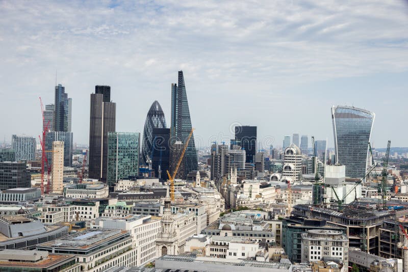 Skyline London Great Britain Editorial Stock Image - Image of urban ...