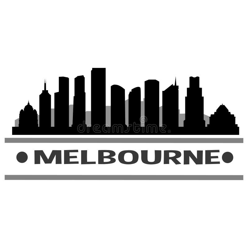 Melbourne Icon Vector Art Design Stock Vector - Illustration of decor ...
