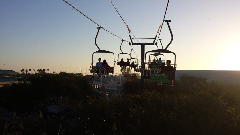 Fair at sunset stock image. Image of summer, rides, fair - 22919