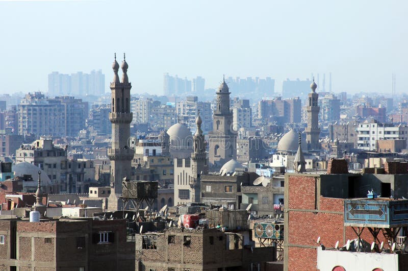 Egypt Cairo Citadel Night View Stock Image - Image of arab, praying ...