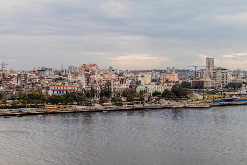 Skyline of Old Havana, Cub stock photo. Image of city - 130207676