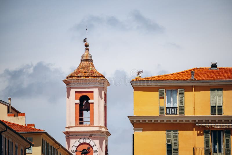 Skyline in the Old Part of Nice Stock Photo - Image of touristic ...